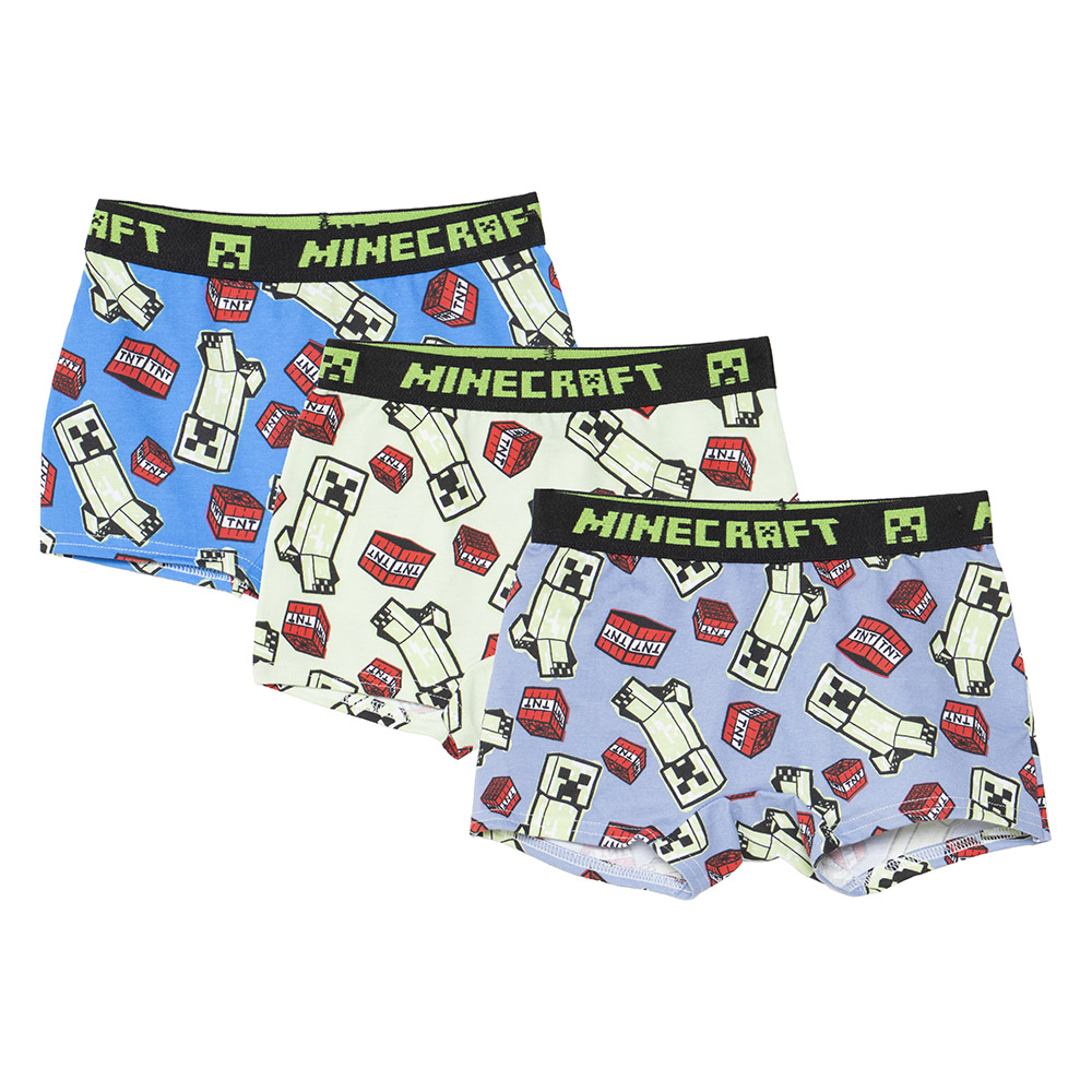 3 Pack De Boxer Minecraft Niño Diseño Full Print | DelSol