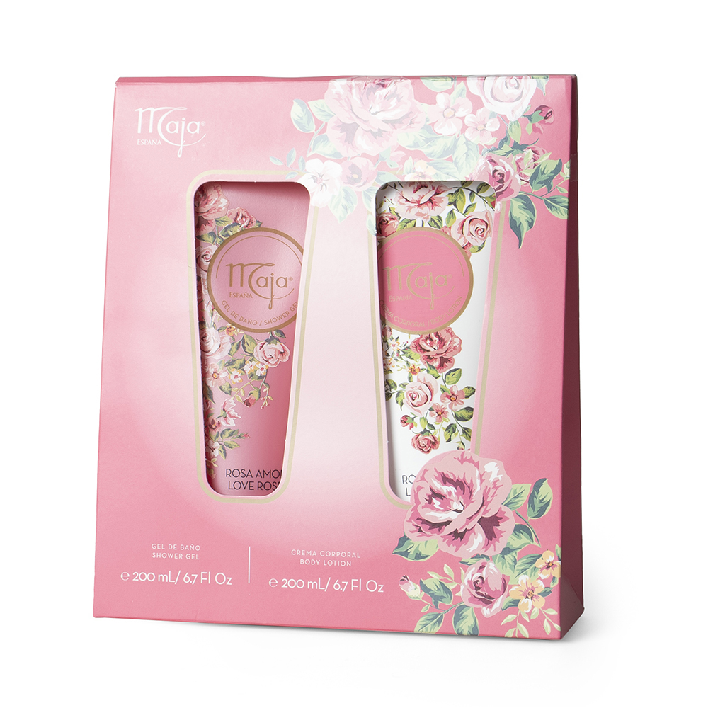 Set Gel de Baño y Crema Corporal Maja Rosa Amor 2 Piezas | DelSol