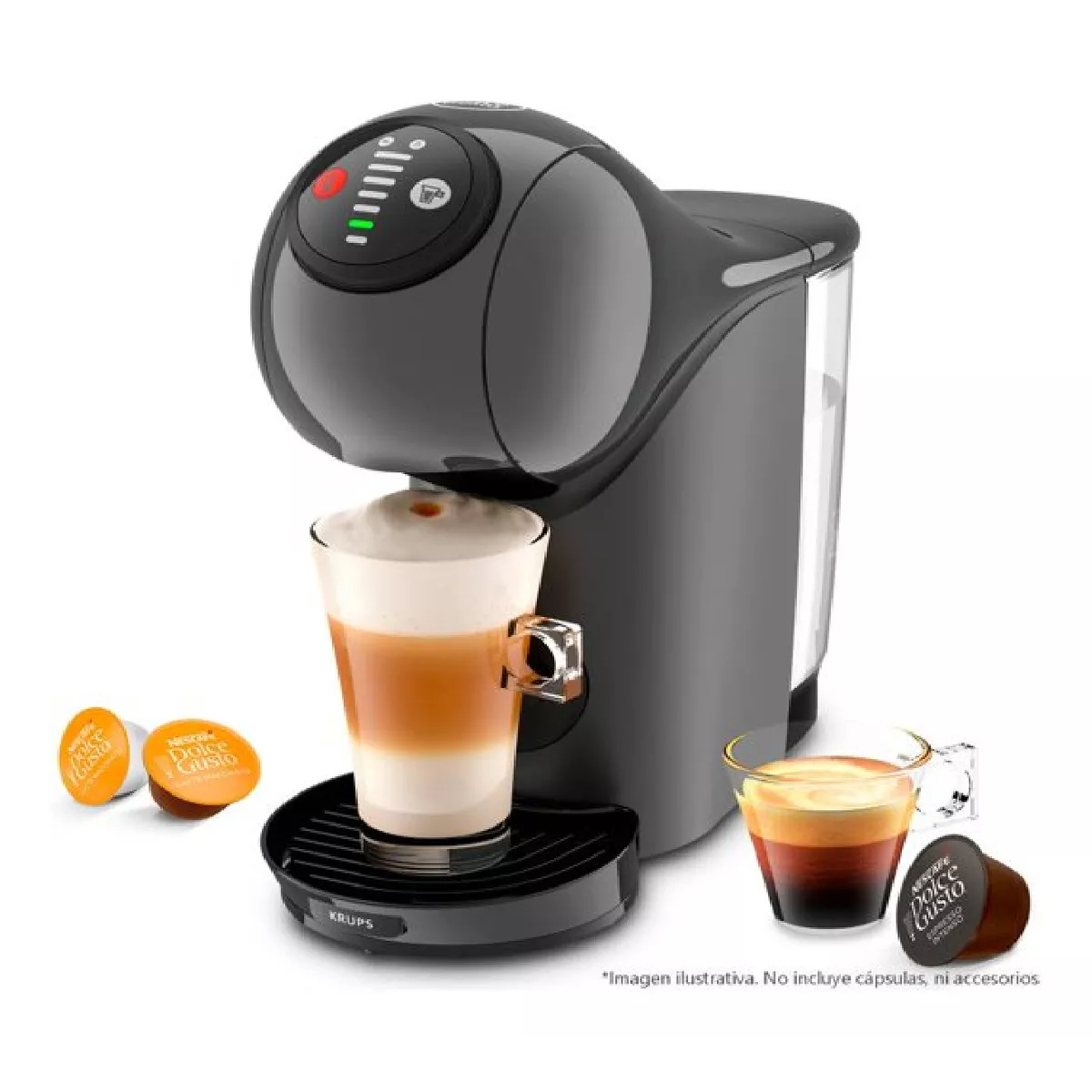 Cafetera Krups Dolce Gusto Genio S Plus Gris | DelSol