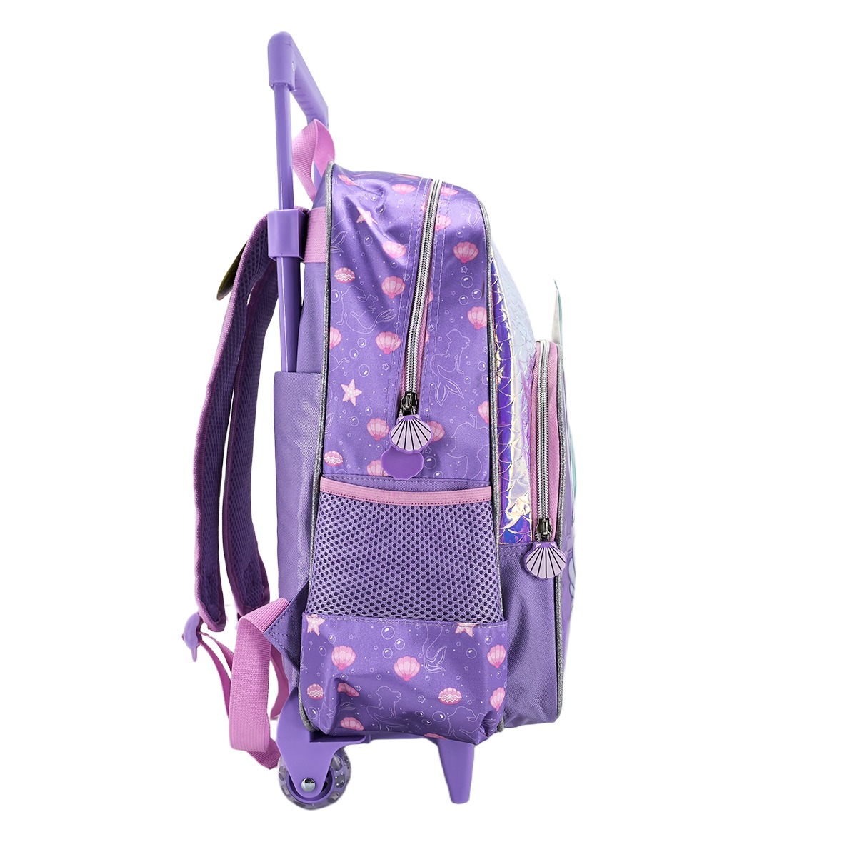 Mochila Con Ruedas Gepack Sirena Splash Morado | DelSol