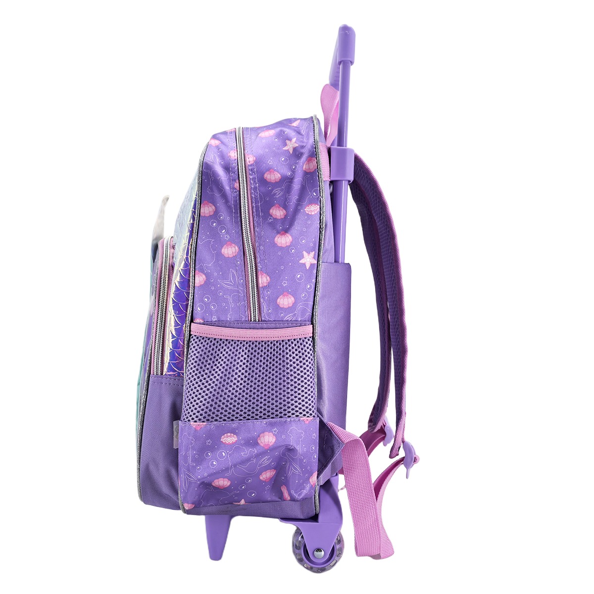Mochila con Ruedas Gepack Sirena Splash Morado | DelSol