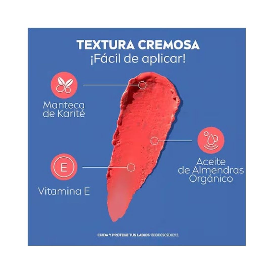 Balsamo para Labios y Mejillas Labello Caring Beauty Coral 4.8 g | DelSol