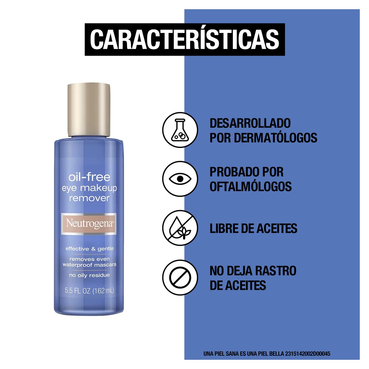 Desmaquillante Bifásico Neutrogena Oil Free 162 ml | DelSol