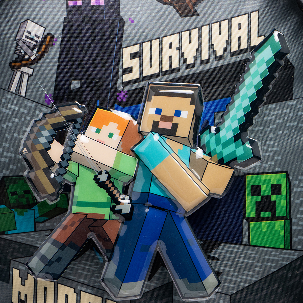 Mochila Primaria Ruz Minecraft Survival Mode! | DelSol