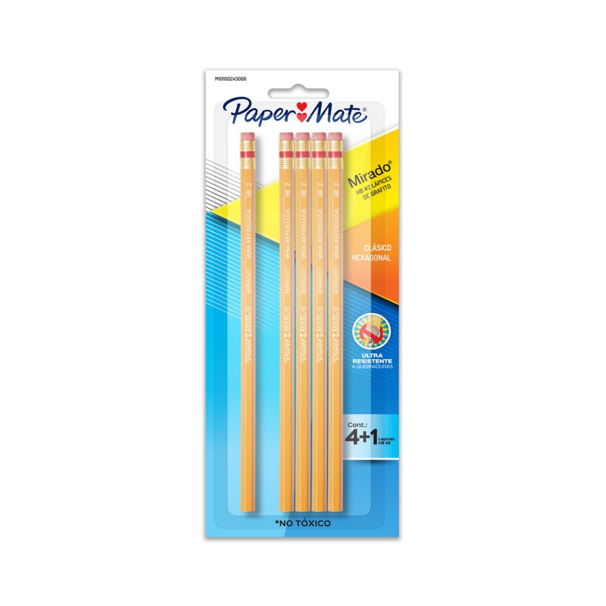 Lápiz Grafito Paper Mate Mirado Hexagonal 5 Piezas | DelSol