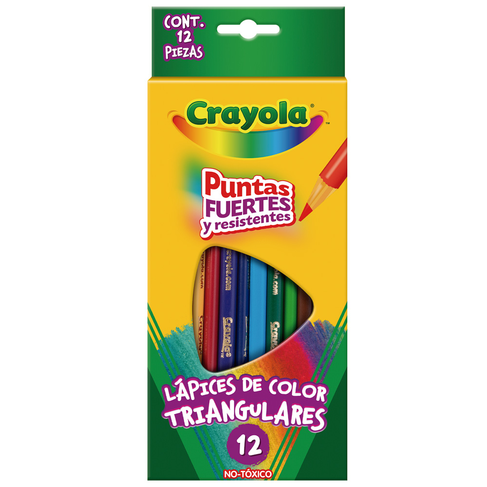 Lápices De Colores Crayola Triangulares 12 Piezas | DelSol