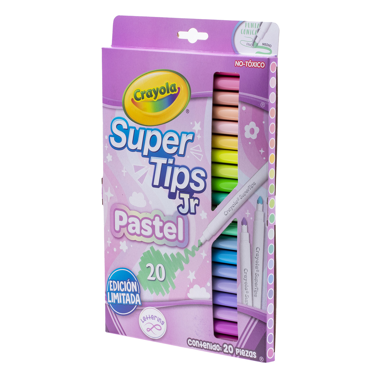 Plumones Crayola Super Tips Jr Pastel 20 Piezas | DelSol