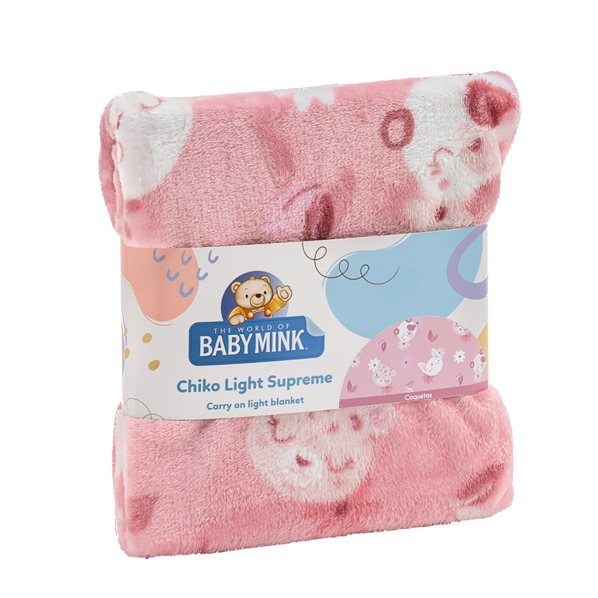Cobertor Baby Mink Chiko Light Supreme Rosa | DelSol