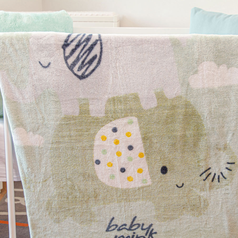 Cobertor Baby Mink Cunero Light Supreme Trompitas 100 x 130 cm | DelSol