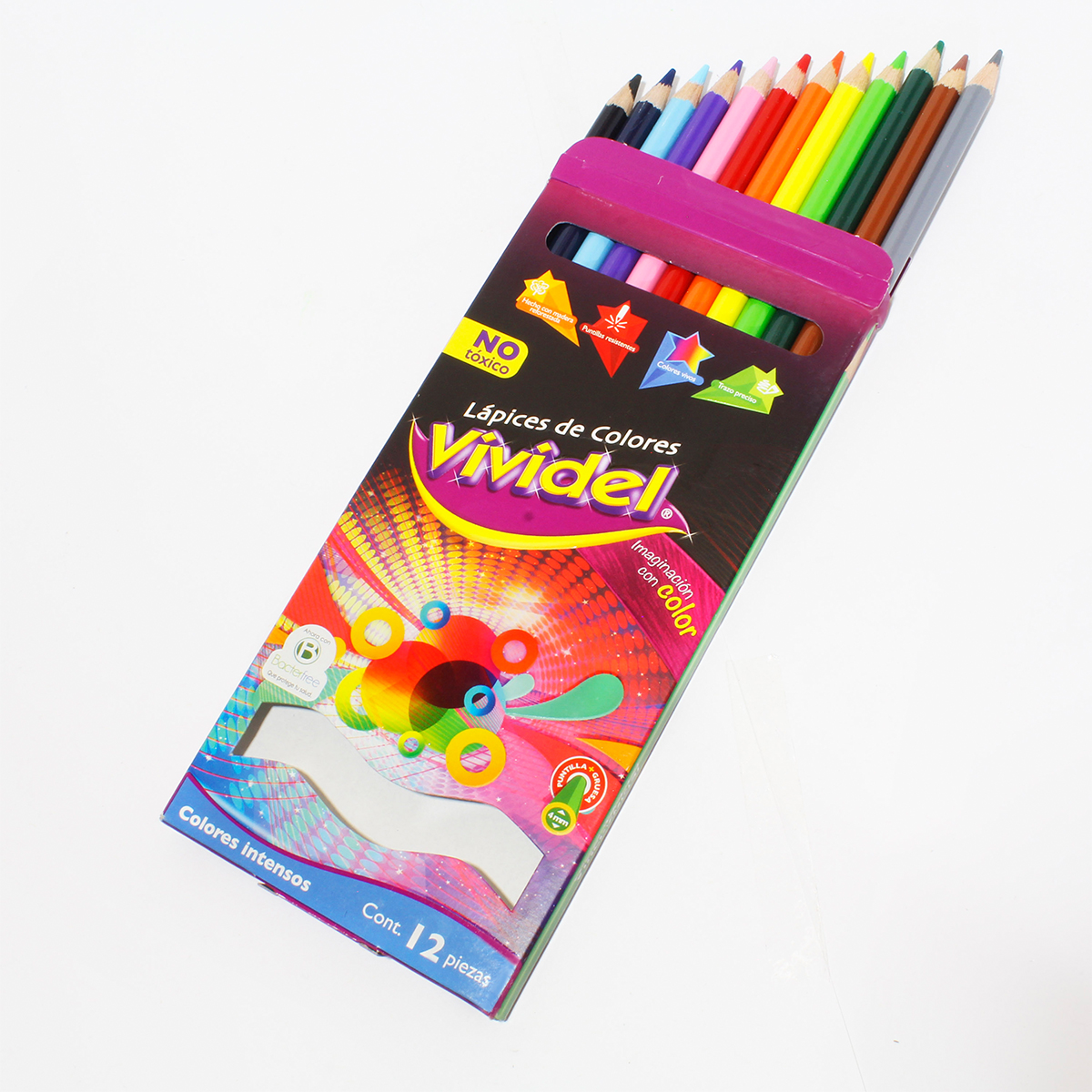 Lápices De Colores Vinci Vividel 12 Piezas | DelSol