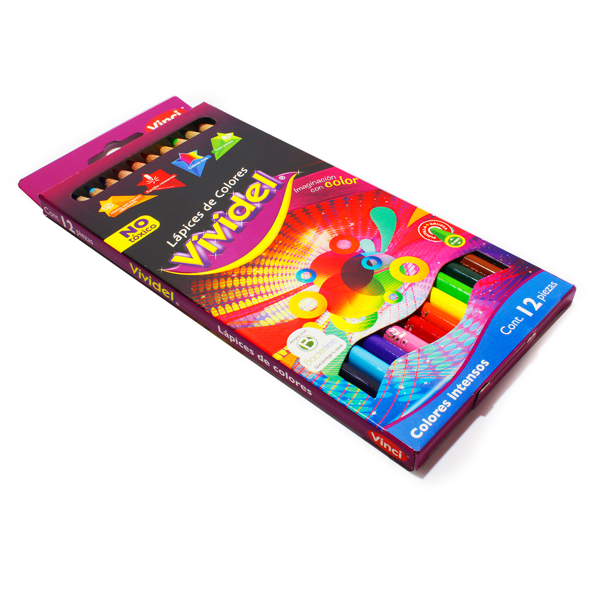 Lápices de Colores Vinci Vividel 12 Piezas | DelSol