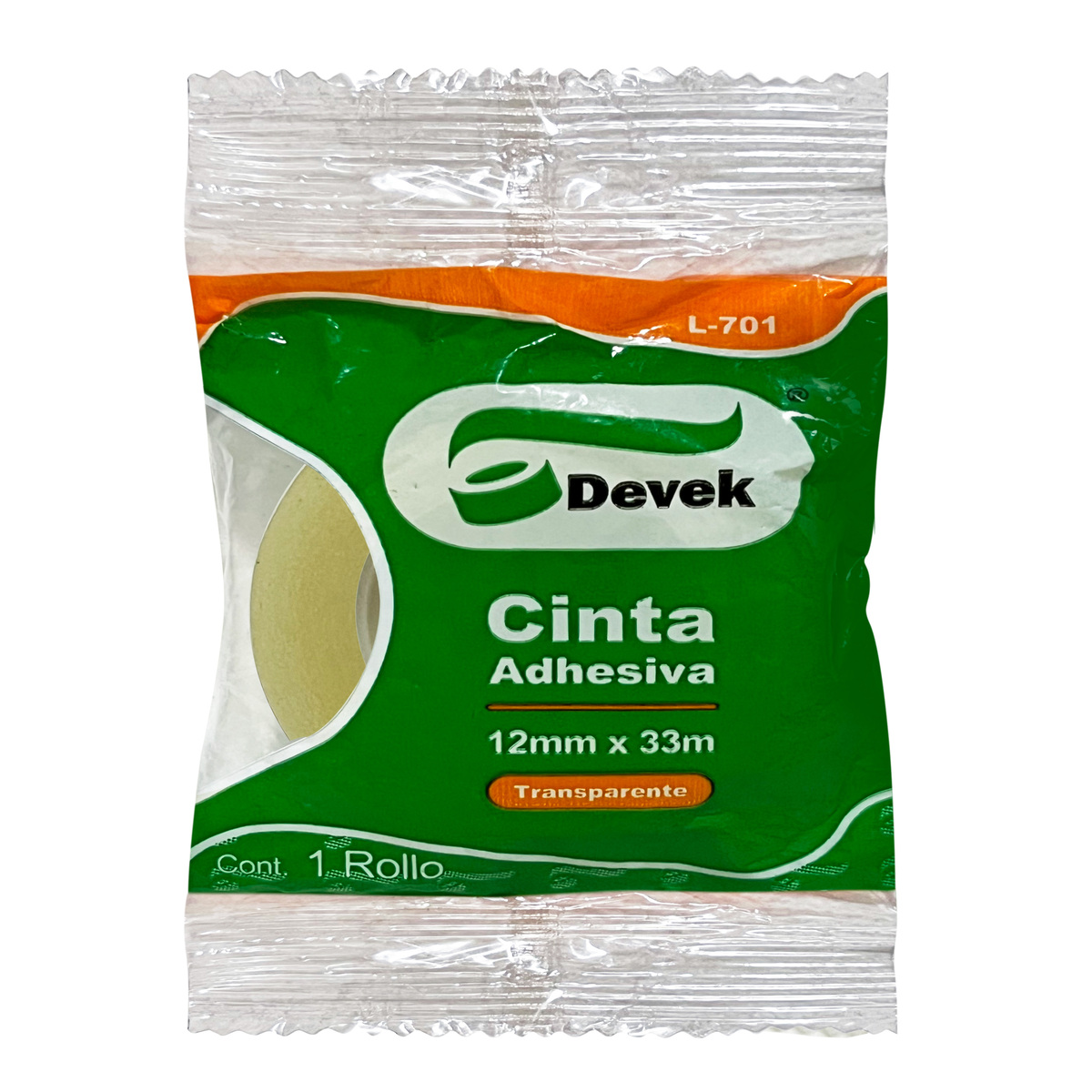 Cinta Adhesiva Devek L-701 12 mm x 33 m | DelSol
