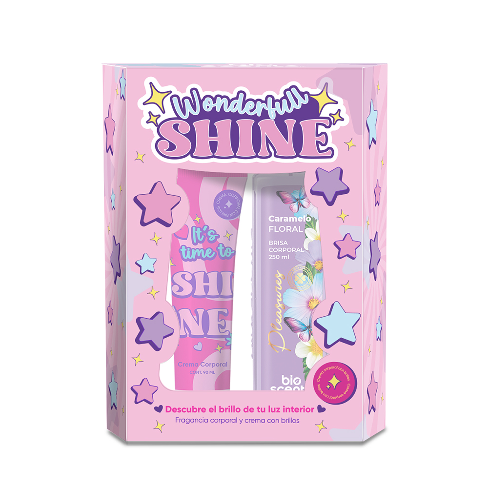 Set Crema y Loción Corporal Bioscents Wonderfull Shine 2 Piezas | DelSol