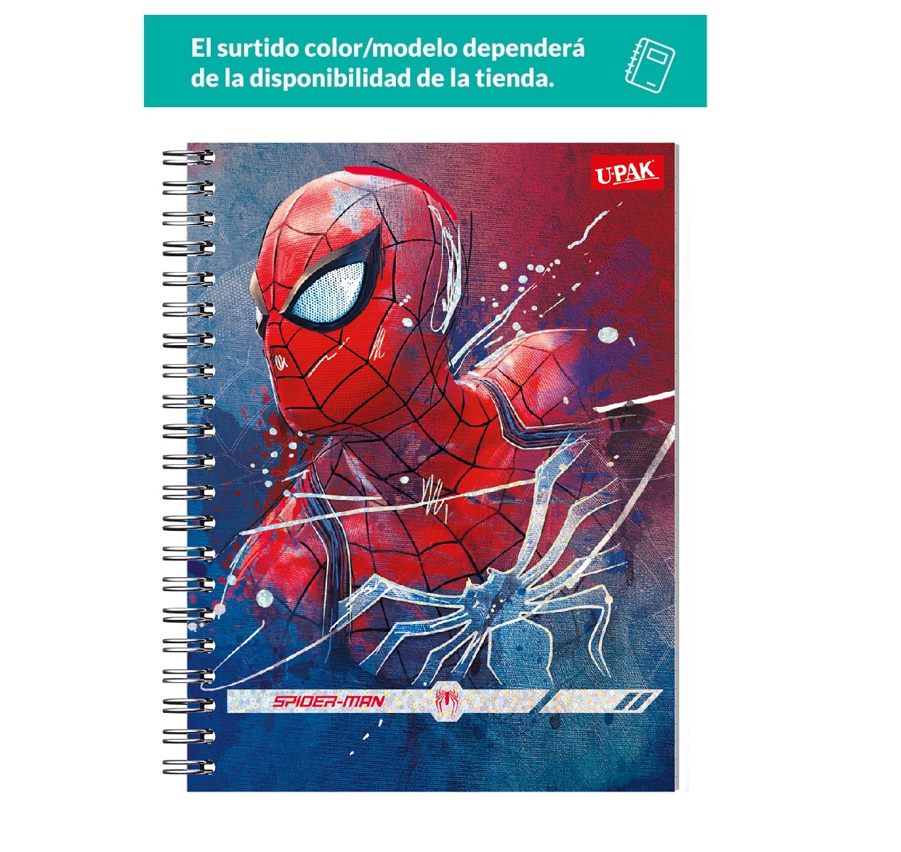 Cuaderno Profesional Upak Spider-Man Raya 100 Hojas | DelSol