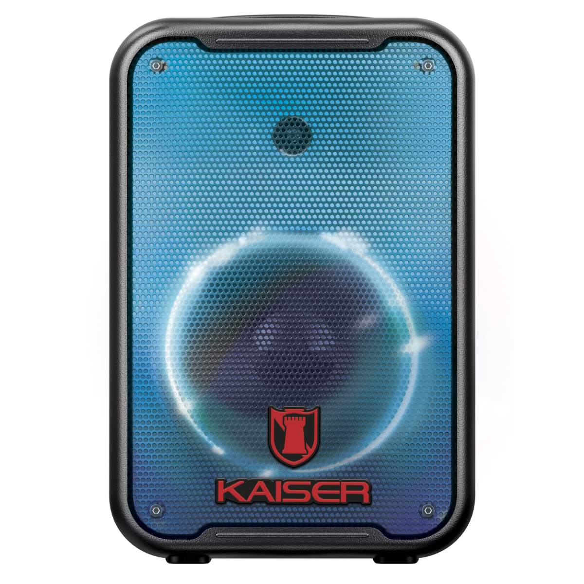 Bafle Recargable Kaiser 8 Pulgadas Luz Flama 10 W con Micrófono KSW-7007 | DelSol