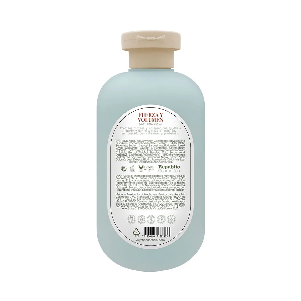 Shampoo Yuya Fuerza y Volumen 450 ml | DelSol