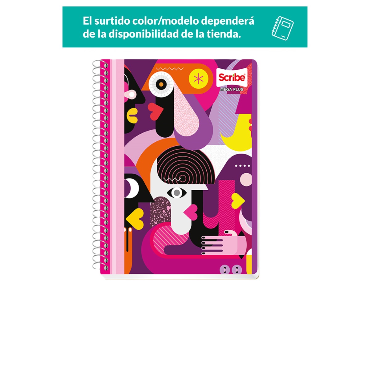 Cuaderno Francés Scribe Mega Plus Cuadro Chico 100 Hojas | DelSol