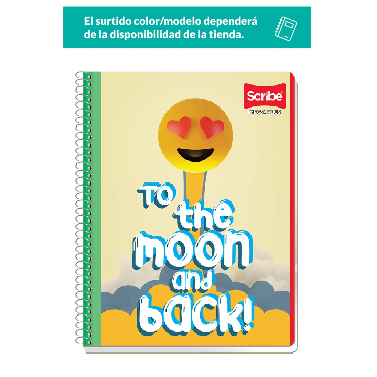 Cuaderno Profesional Scribe Mega Plus Doble Raya 100 Hojas | DelSol