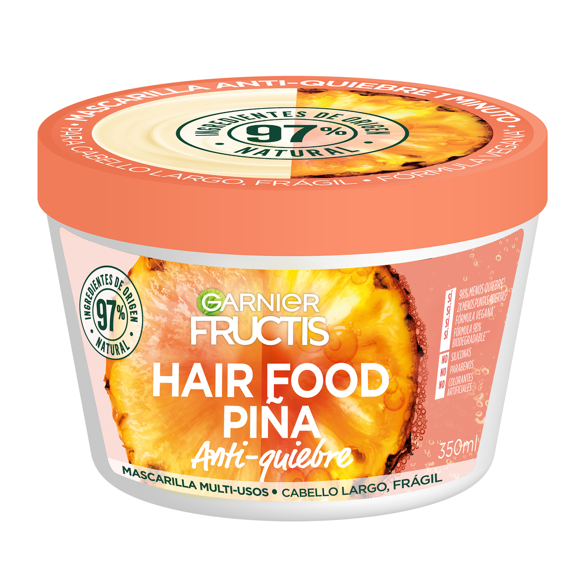 Mascarilla Capilar Garnier Fructis Hair Food Piña 300 ml | DelSol
