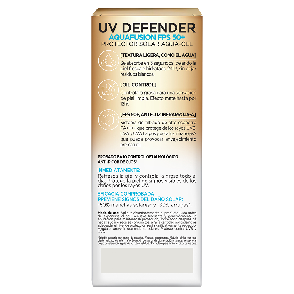 Protector Solar L'Oréal Uv Defender A 50 Ml Aqua Fusion | DelSol