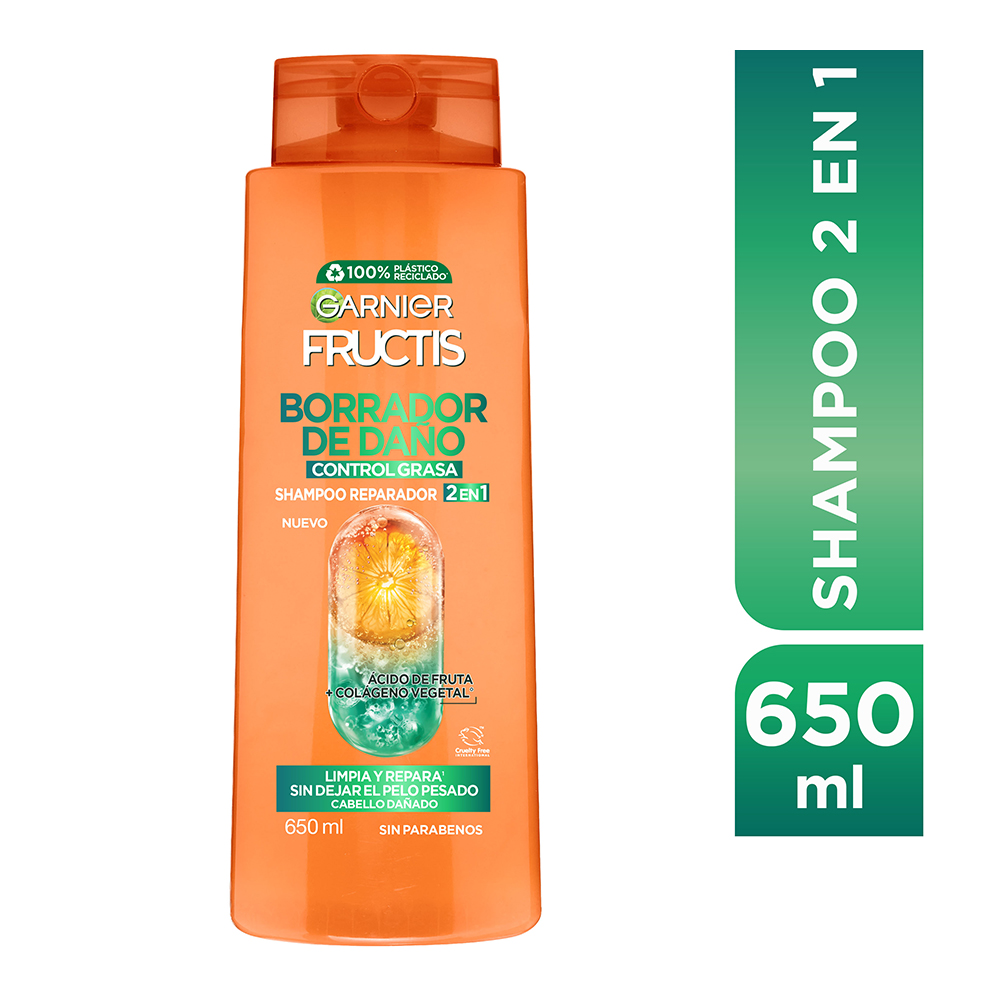 Shampoo 2 En 1 Garnier Fructis Control Grasa 650 Ml | DelSol