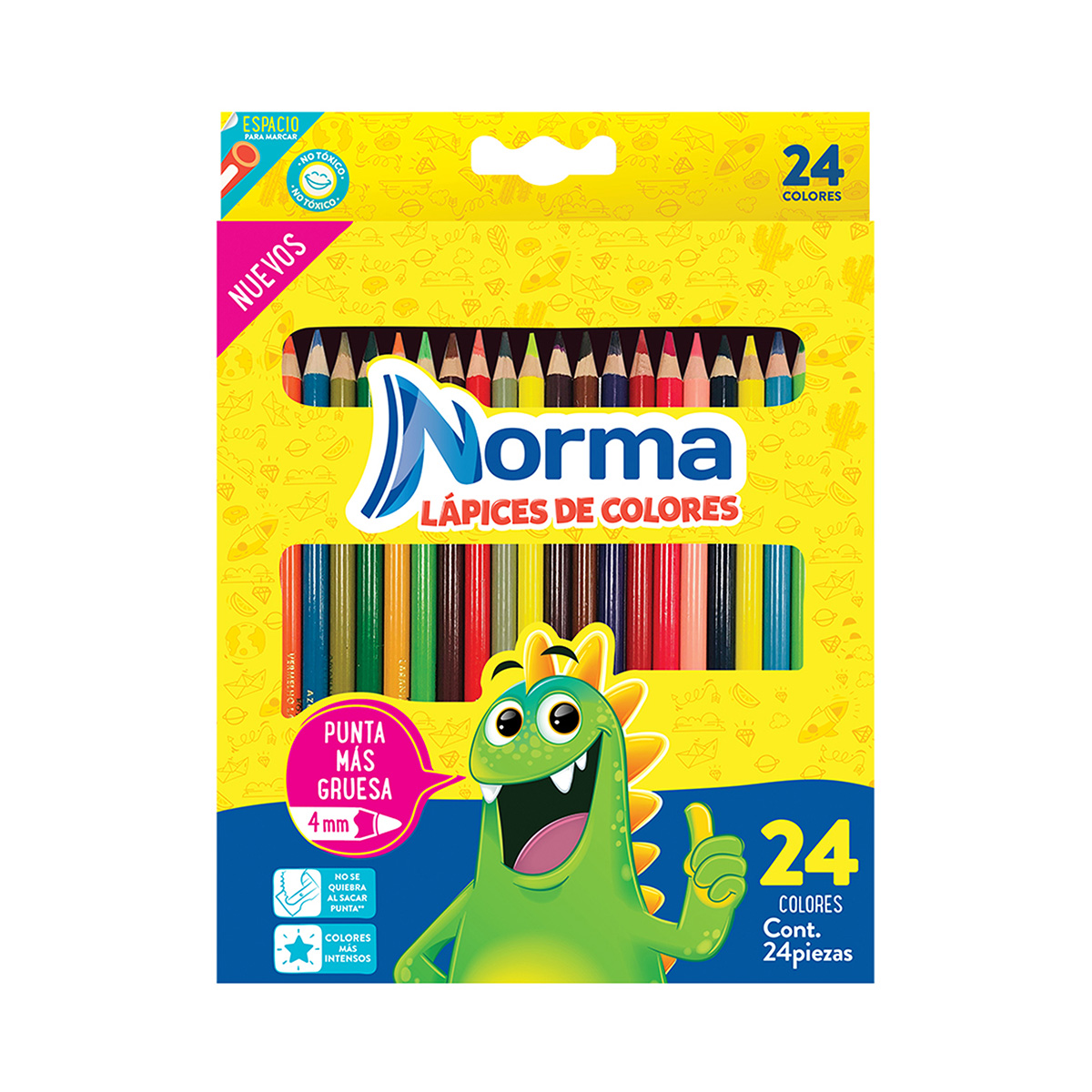 Lápices De Colores Norma 24 Piezas | DelSol