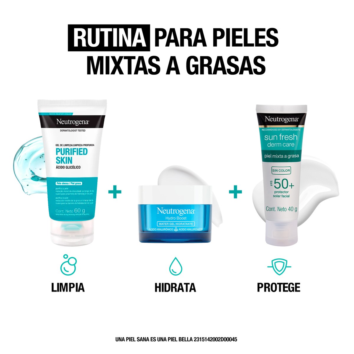 Protector Solar Facial Neutrogena Sun Fresh Niacinamida FPS50+ 40g | DelSol