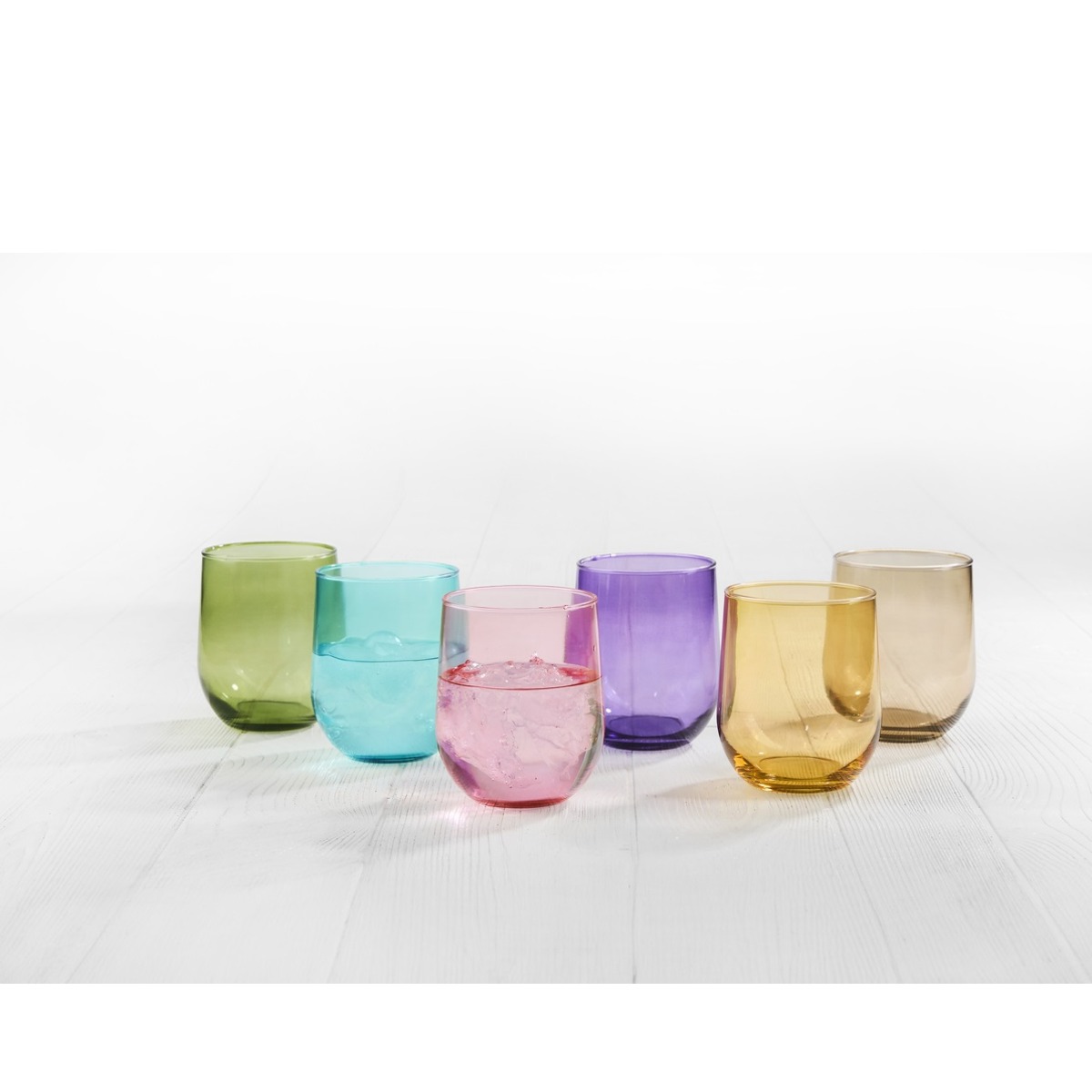 Juego de Vasos Libbey Stemless Colors 6 Piezas | DelSol