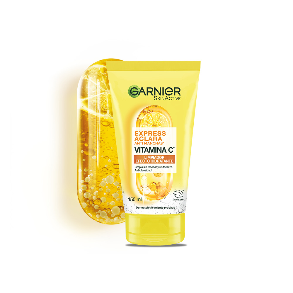 Gel Limpiador Hidratante Garnier Skin Active Express Aclara Vitamina C ...
