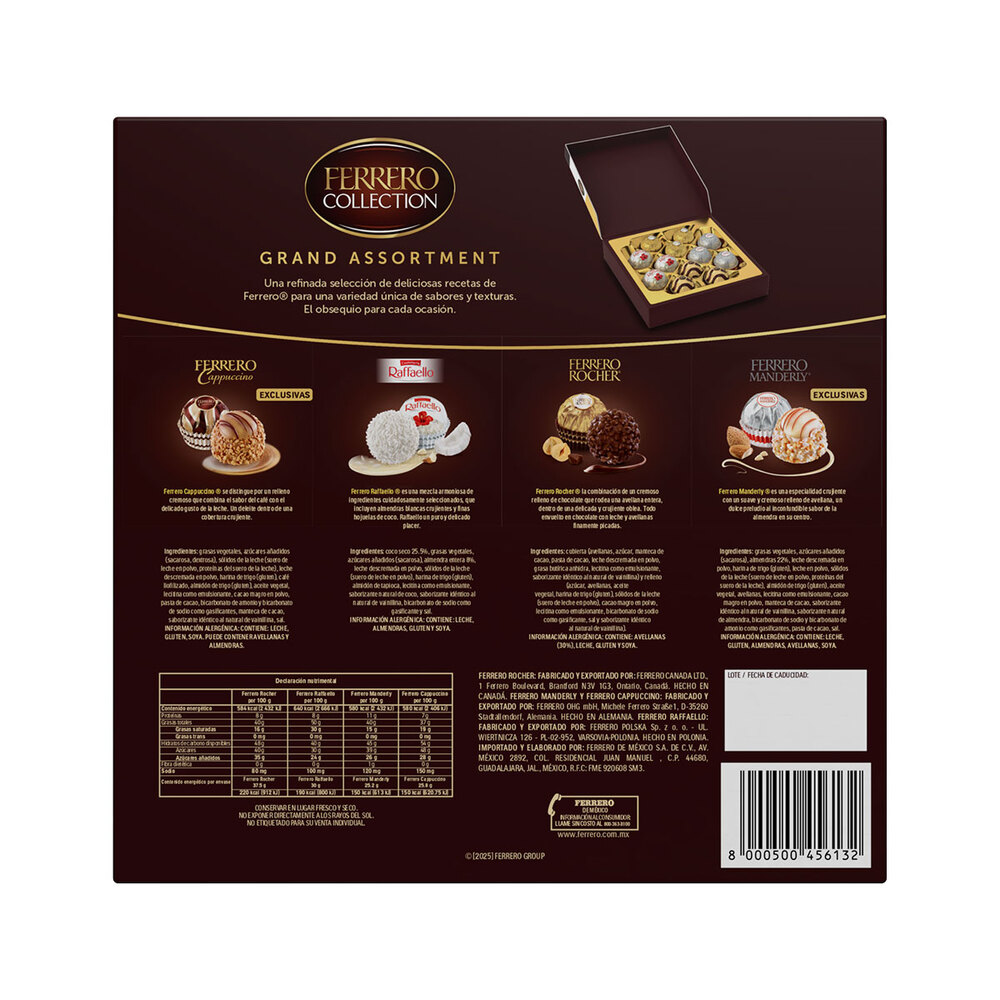 Chocolates Ferrero Collection Grand Assortment 118 G | DelSol