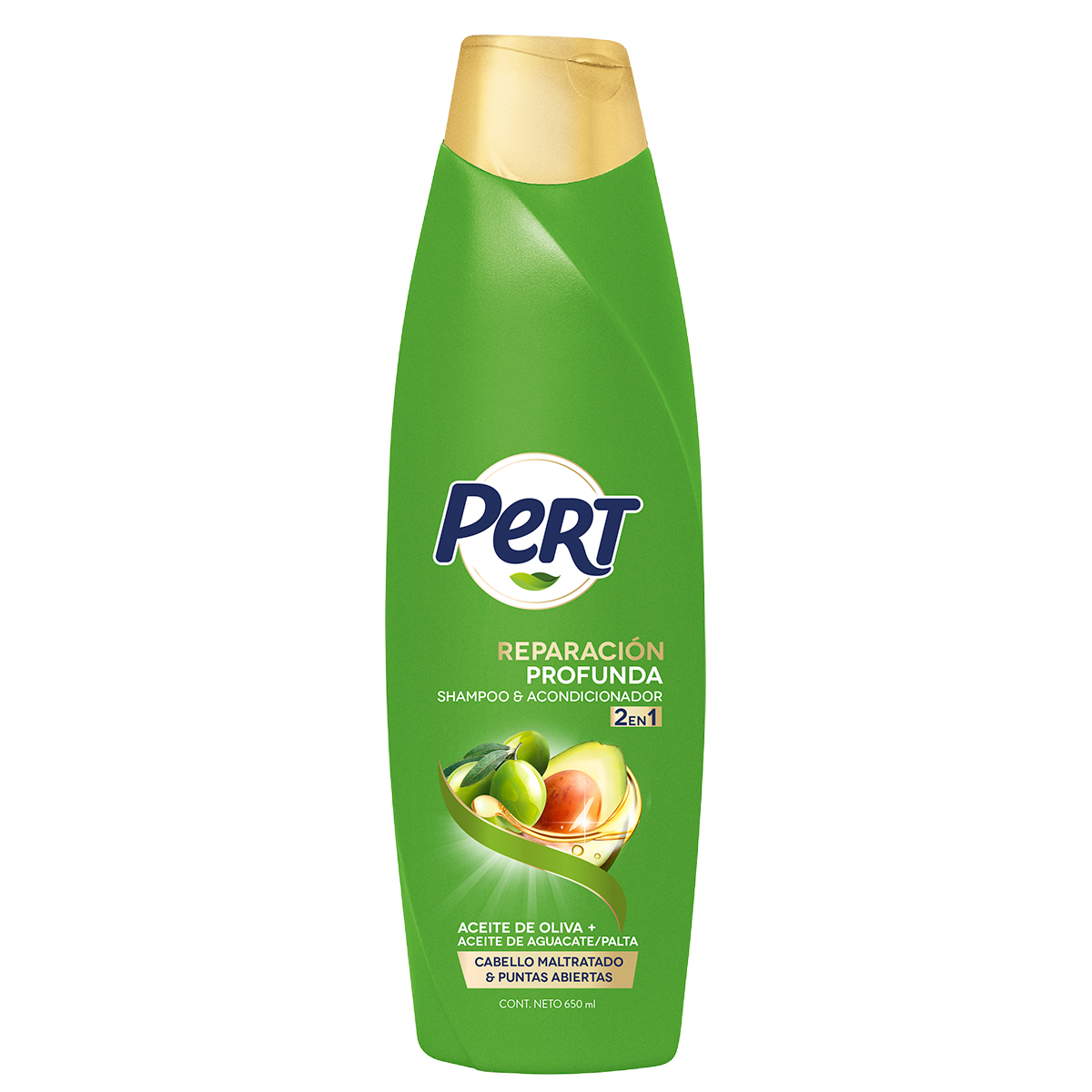 Shampoo 2 en 1 Pert Reparación Profunda 650 ml | DelSol