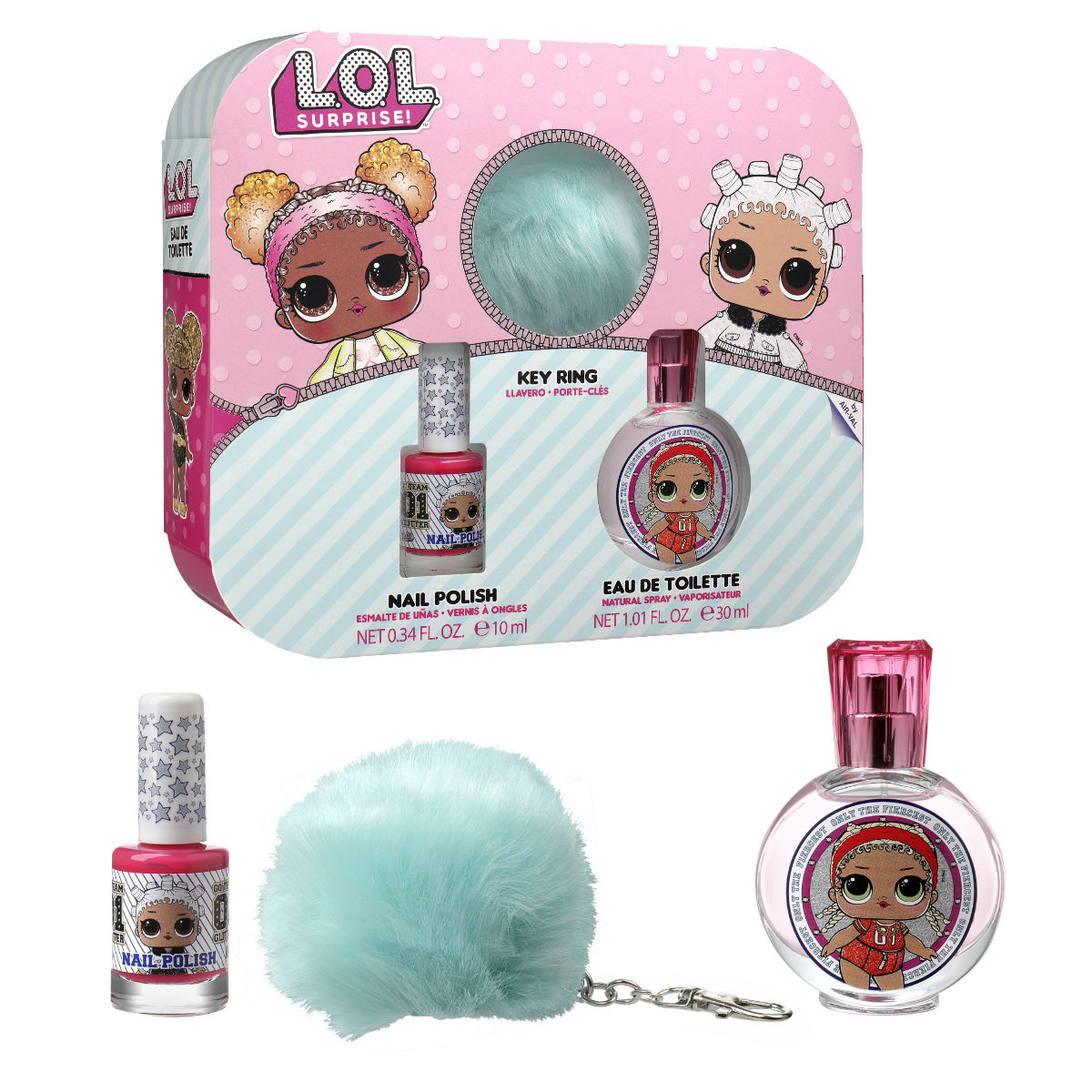 Set LOL Fragancia 30 ml, Esmalte y Pomp Charm | DelSol