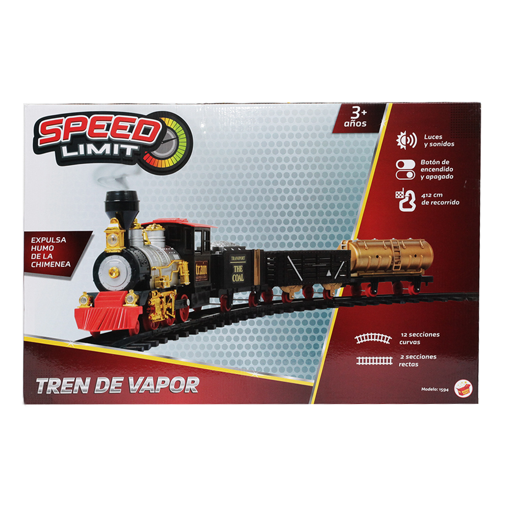 Tren de Vapor Speed Limit con Pista | DelSol