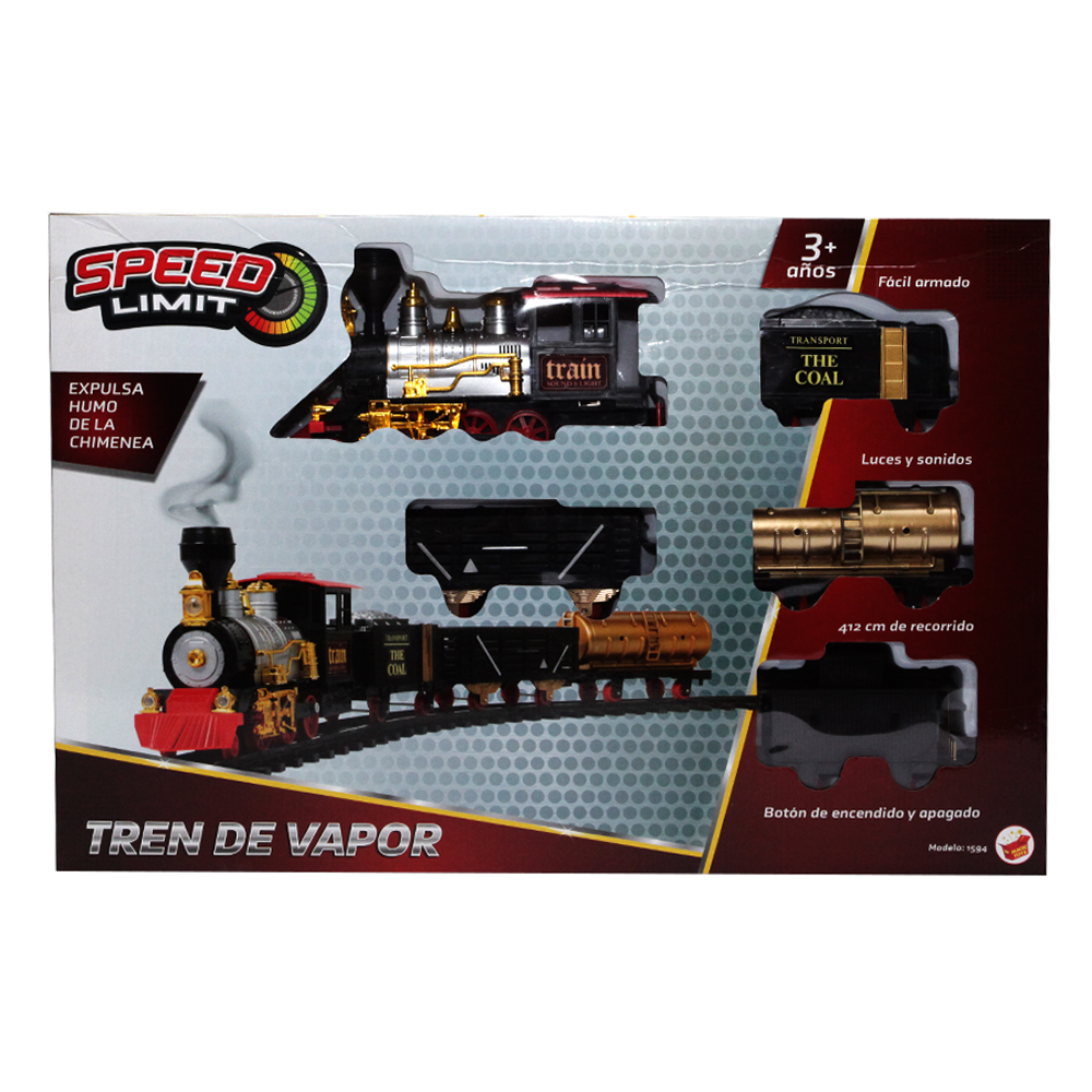 Tren de Vapor Speed Limit con Pista | DelSol