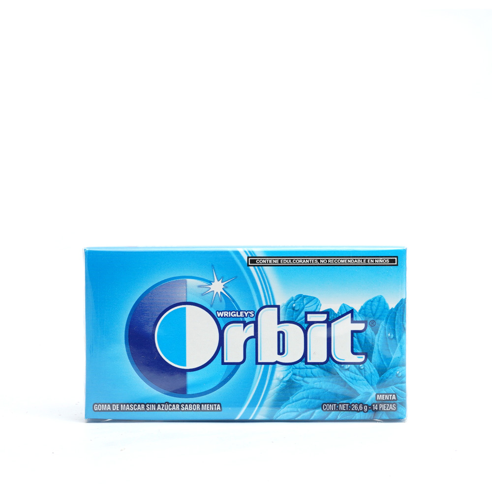 Goma de Mascar Orbit Menta 14 Piezas | DelSol