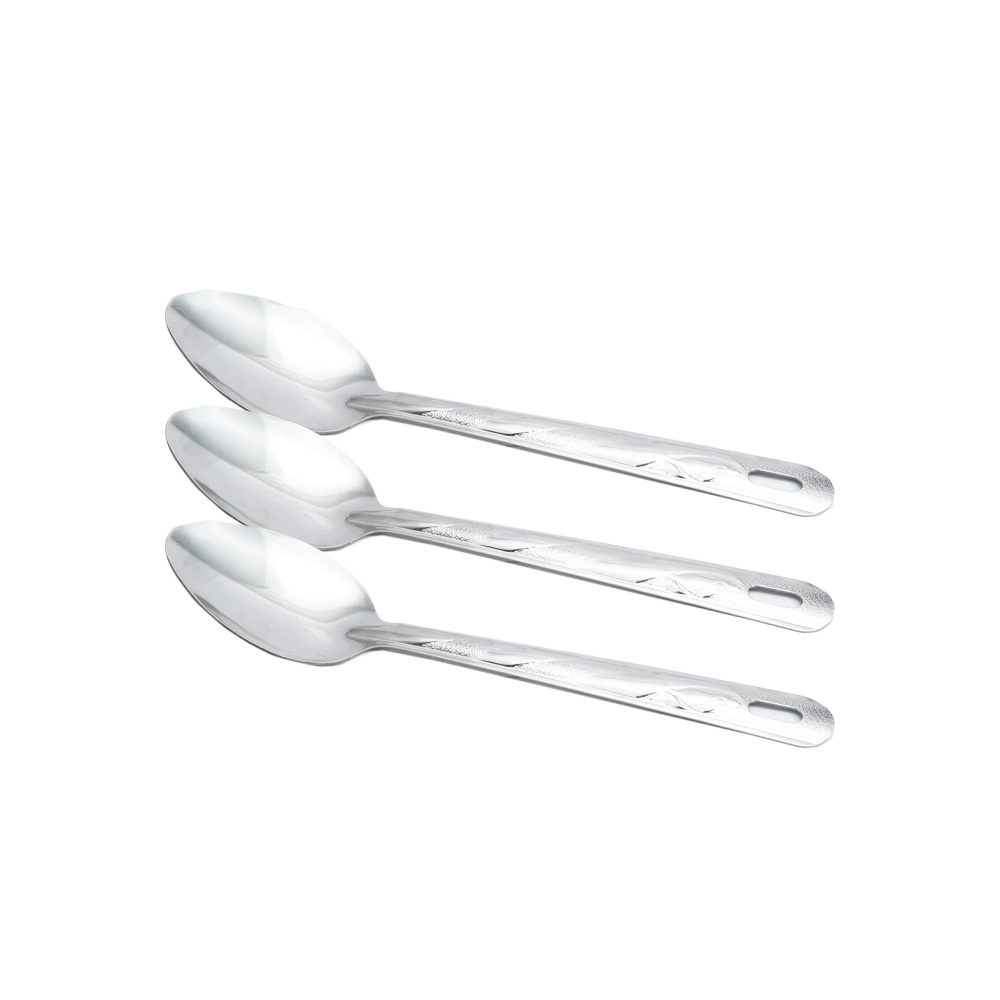 Cuchara Metal Fex Plateado 3 Piezas | DelSol