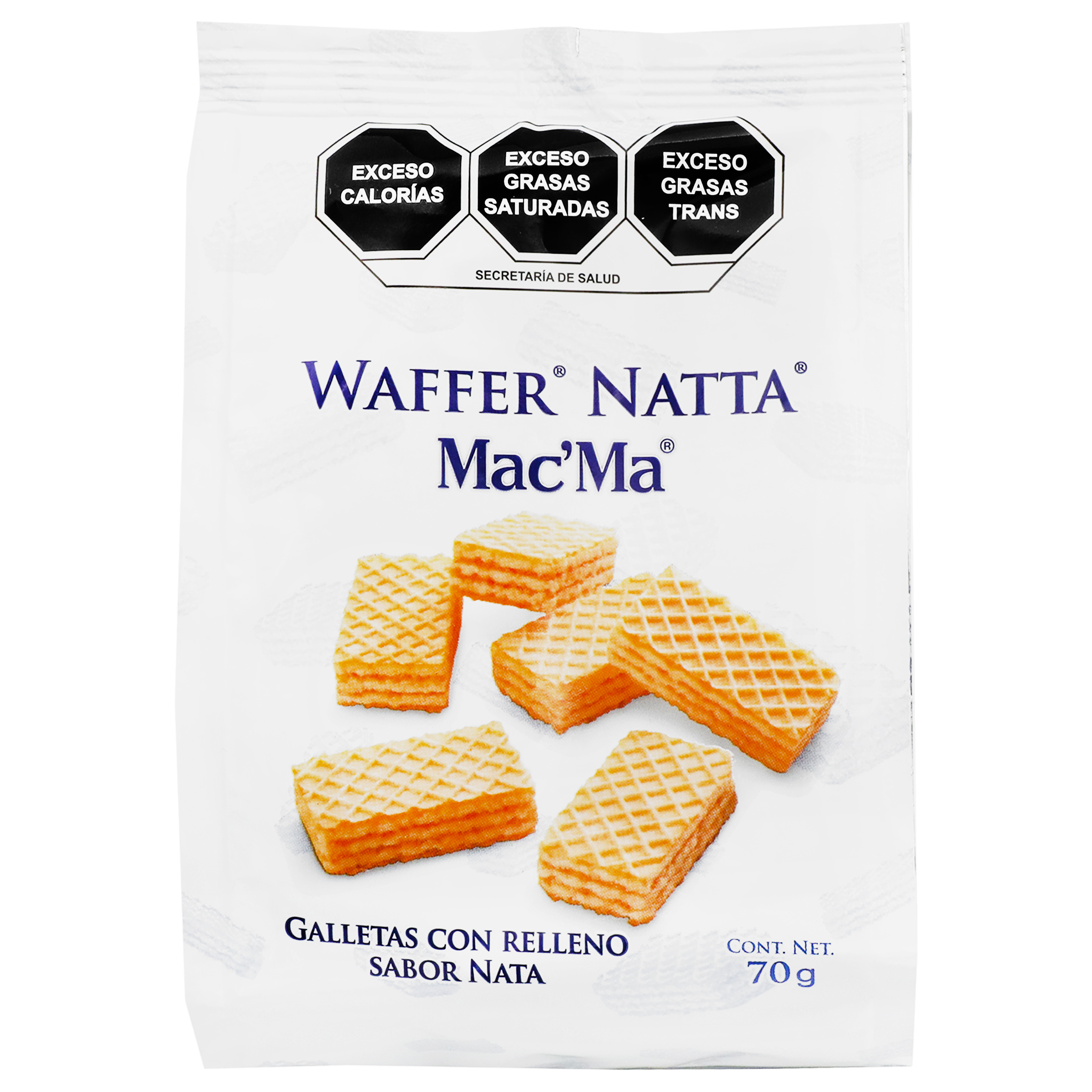 Galletas Mac'Ma Waffer Natta 70 g | DelSol