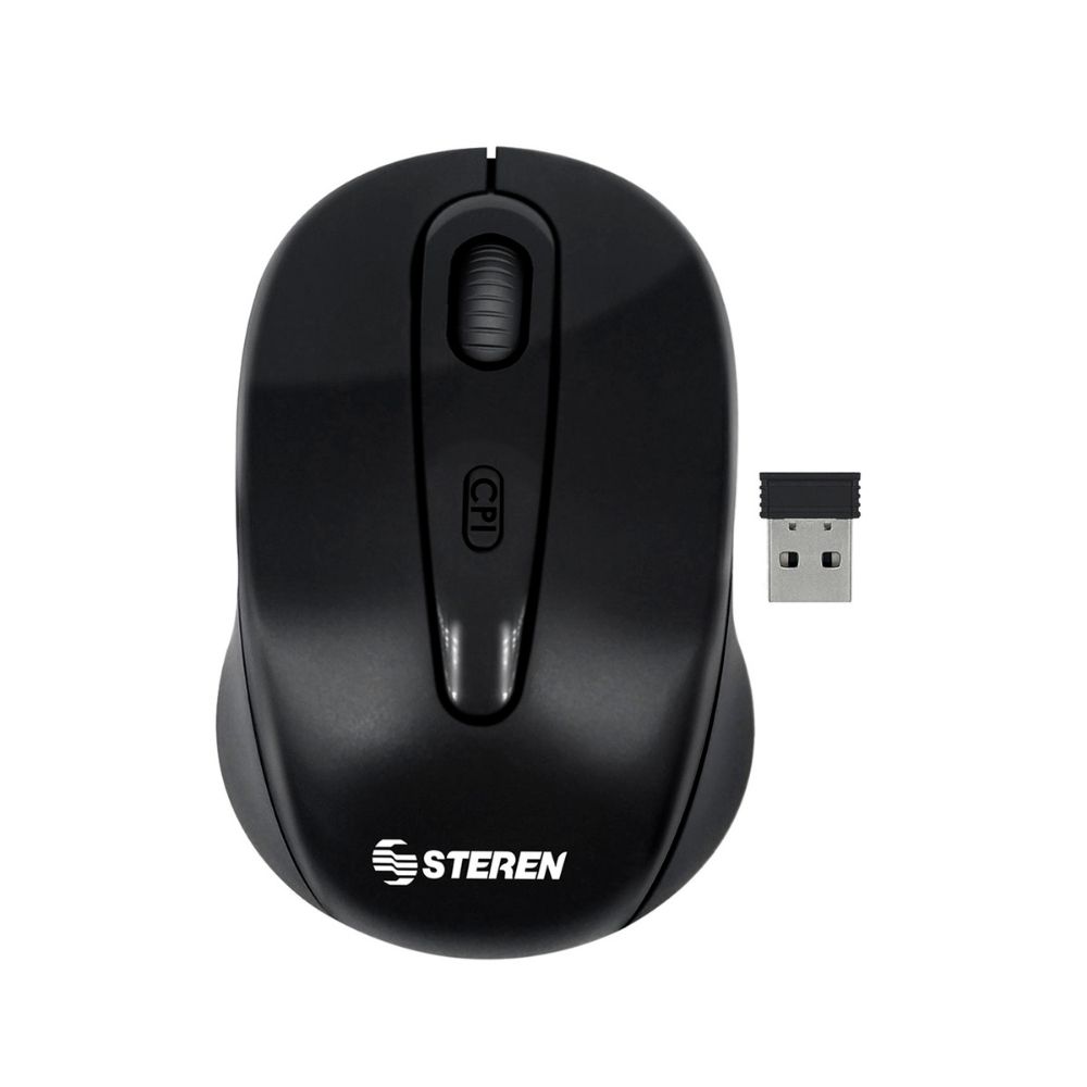 Mouse Óptico Inalámbrico Steren con Nano Receptor COM 5220 | DelSol