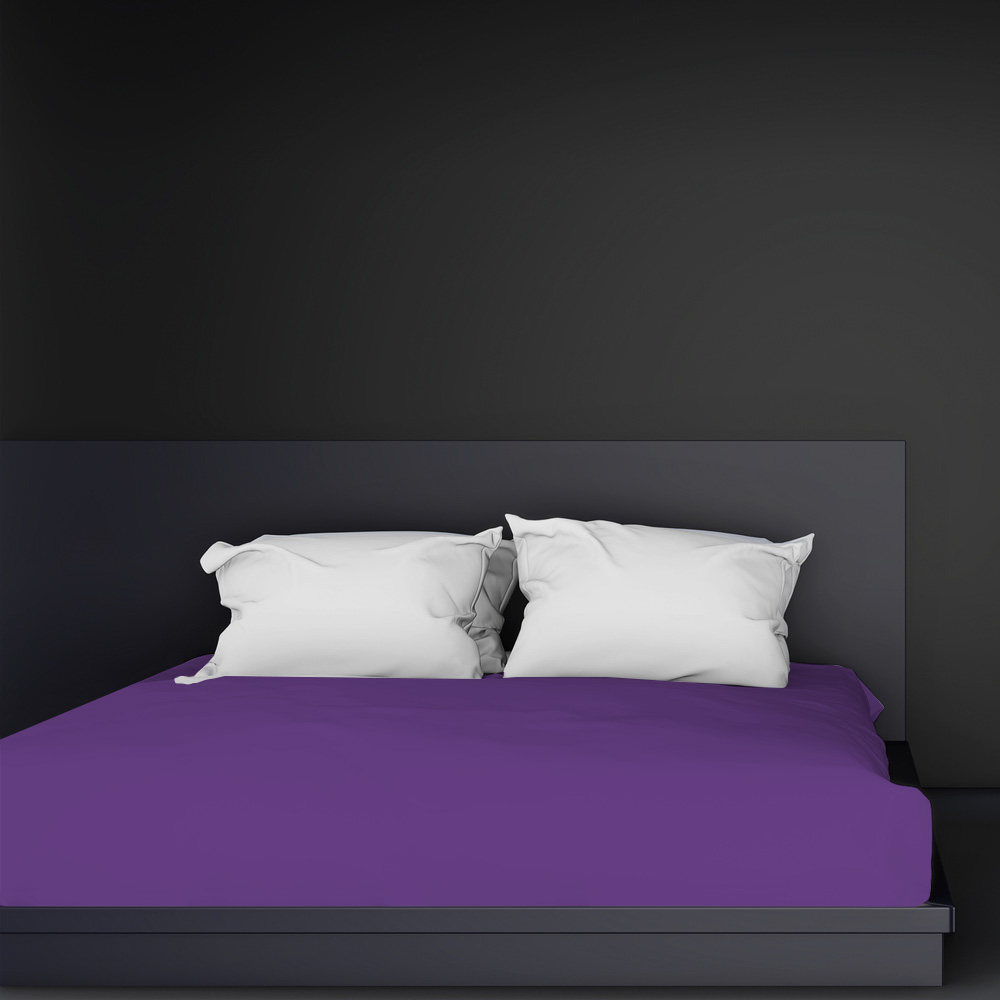 Juego de Sábanas Tacto de Seda Color Morado Ana Victoria | DelSol